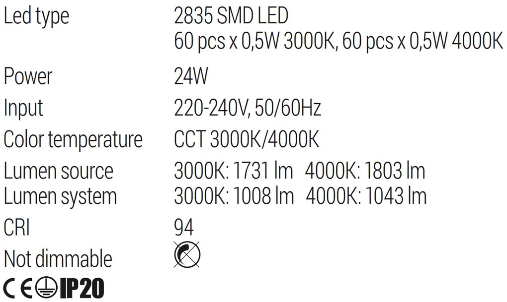 Světla a lustry REDO GROUP LED lustr nad stůl Redo SOLERA 01-3591/24W/CCT 3000K/4000K