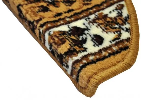 Sintelon Nášlapy na schody Practica béžový půlkruh, samolepící - 24x65 půlkruh (rozměr včetně ohybu)