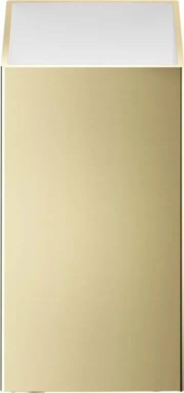 Koupelnová dóza Corner 8 cm zlatá mat