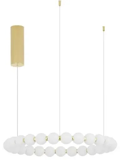 LED lustr Perla 62 zlaté