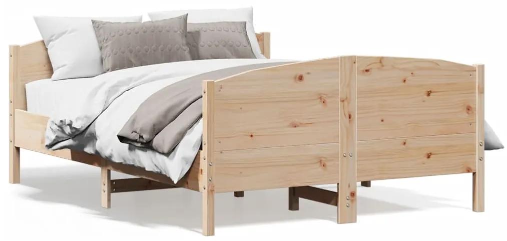 Rám postele s čelem 150 x 200 cm masivní borovice - Default Title
