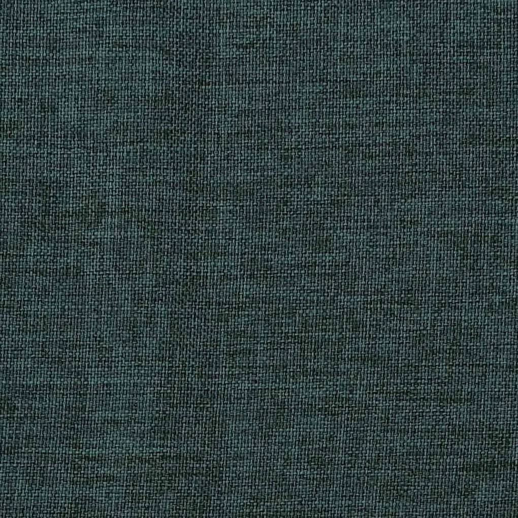 Zatemňovací závěsy s háčky vzhled lnu 2 ks zelené 140 x 225 cm 321189