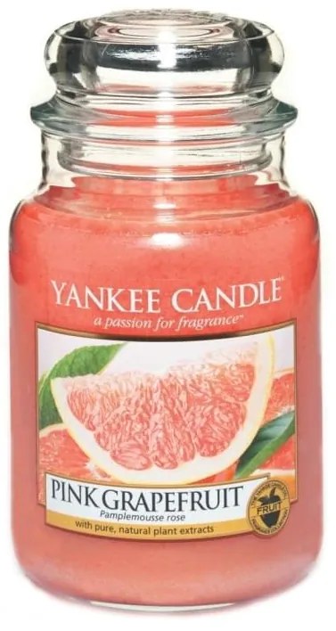 Vonná svíčka Yankee Candle Pink Grapefruit, velká