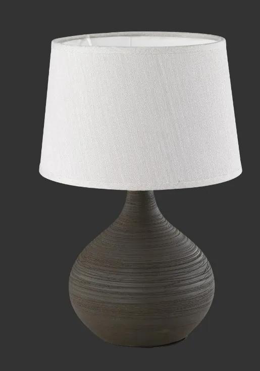 Trio Keramická stolní lampa Tola 1x40W různé Barva: Hnědá