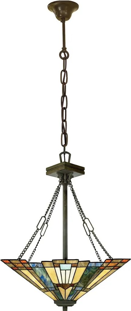 Vitážový lustr Elstead INGLENOOK-P-B 3xE27 45 cm