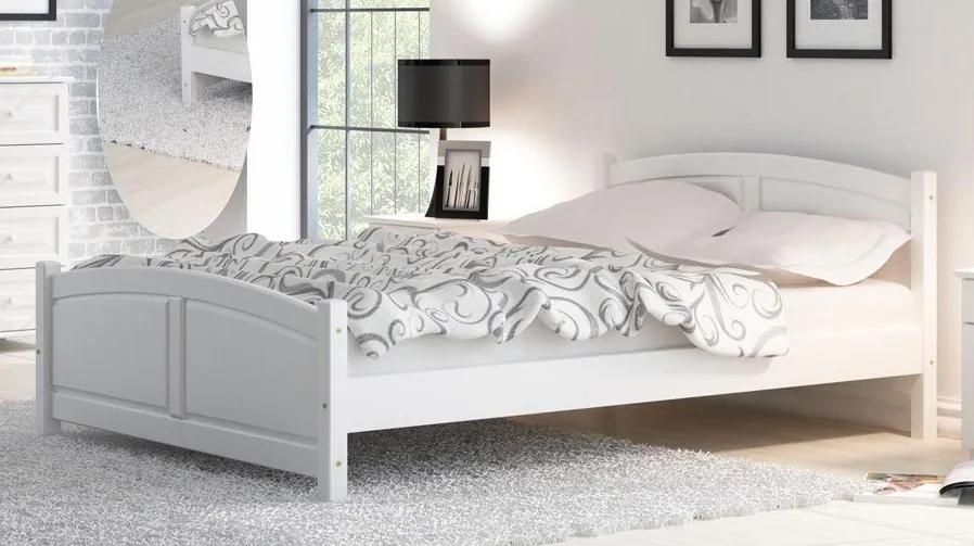 ImportWorld Dřevěná postel Agáta 160x200 + rošt ZDARMA (Barva dřeva: Bílá)