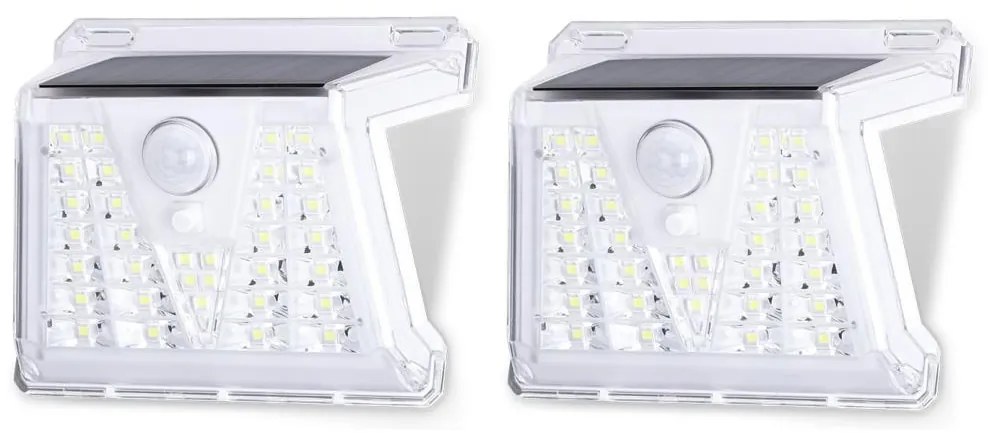 Aigostar B.V. Aigostar - SADA 2x LED Venkovní solární svítidlo se senzorem LED/1,48W/3,7V IP65 AI0547