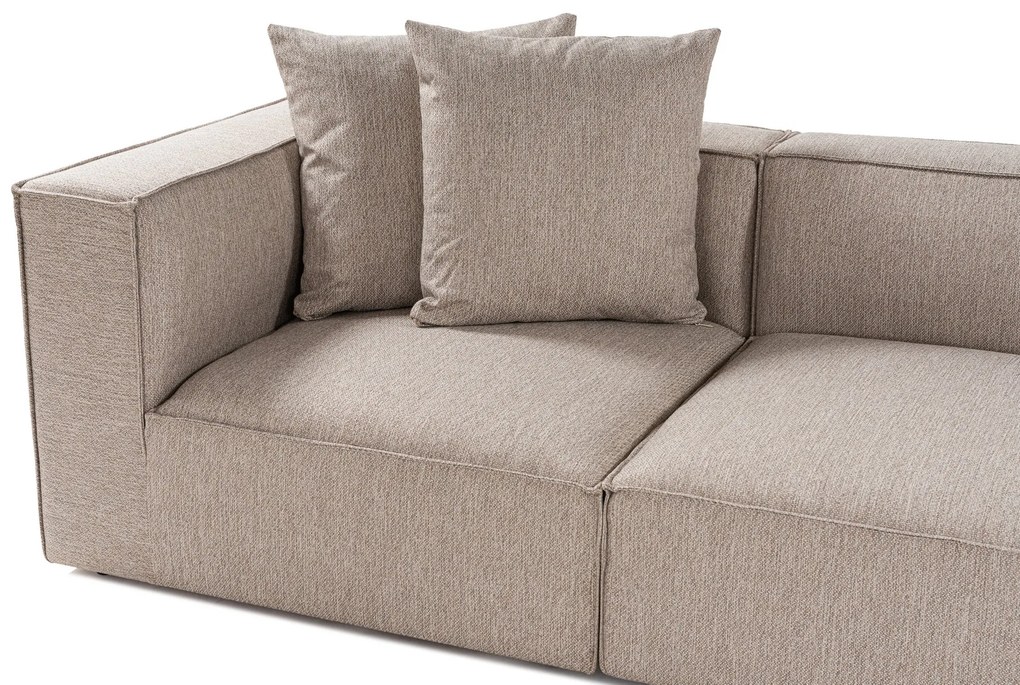 Hanah Home Pohovka SORA s pufem béžová 430 cm