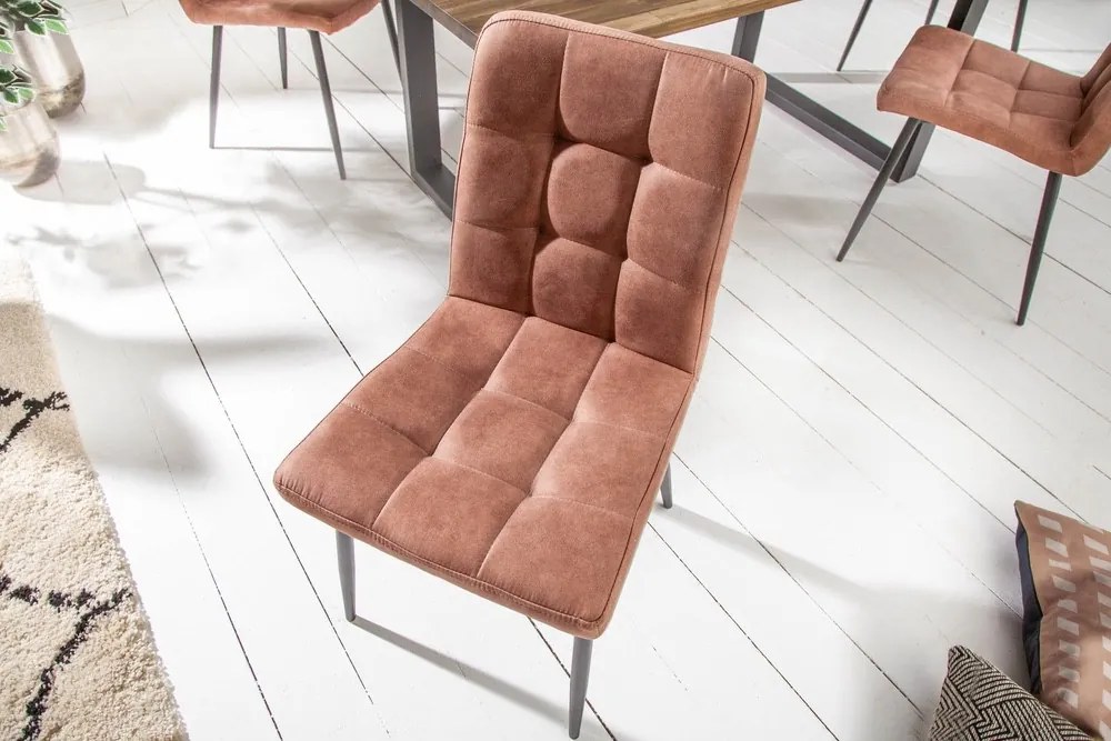 Designová židle Modern vintage hnědá