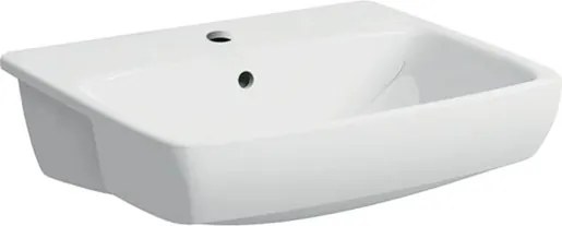 Geberit Selnova Square polozápustné umyvadlo selnova 55x44 cm otvor pro baterii uprostřed 501.467.00.7