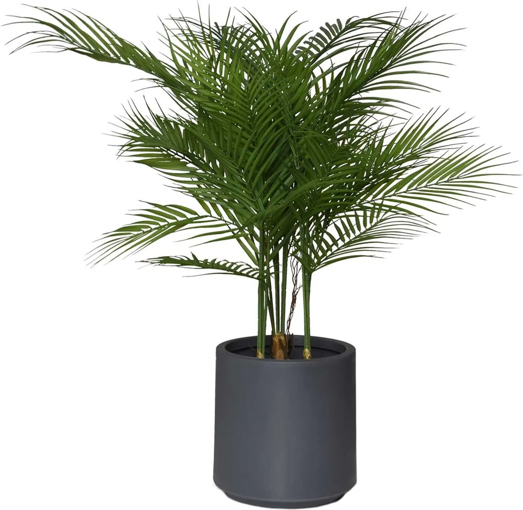 Umělá palma v květináči AREKA, plast, výška 90 cm, zelená