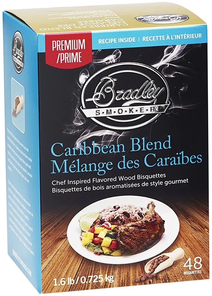 Grilovací brikety bradley smoker - brikety premium caribbean blend 48ks