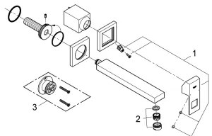 GROHE 23447000 - Umyvadlová baterie EUROCUBE 231 mm lesklý chrom