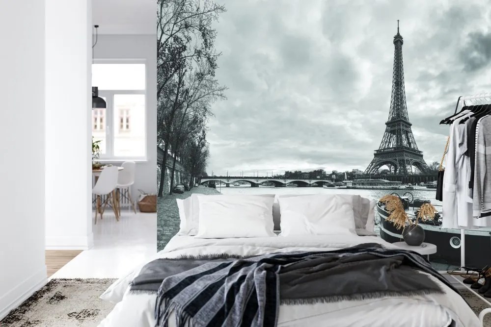 Fototapeta Černobílá Paříž Samolepící tapety 254x184