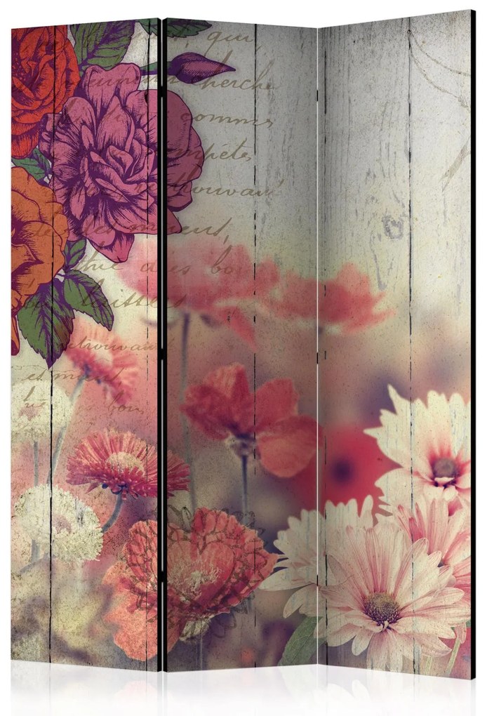 Paraván - Vintage Flowers [Room Dividers] 135x172