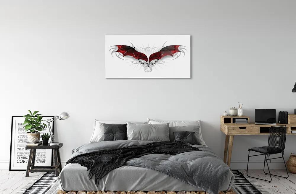 akrylový obraz drakem křídla 100x50 cm