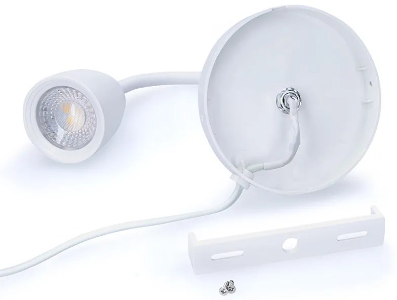 Solight LED nástěnná lampička, stmívatelná, 4W, 280lm, 3000K, bílá