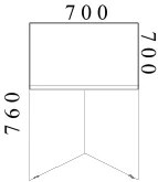 NABYTEK-DESIGNOVY.CZ - SKA34 03 - Konferenční stůl Komfort, dřevěná podnož, 70x70x76 cm, calvados