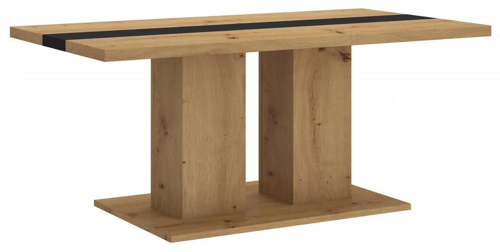 FALCO Konferenční stolek Boris artisan - černý pruh