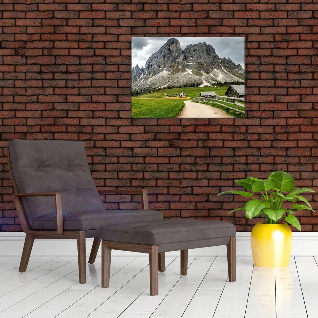 Skleněný obraz - V rakouských horách (70x50 cm)