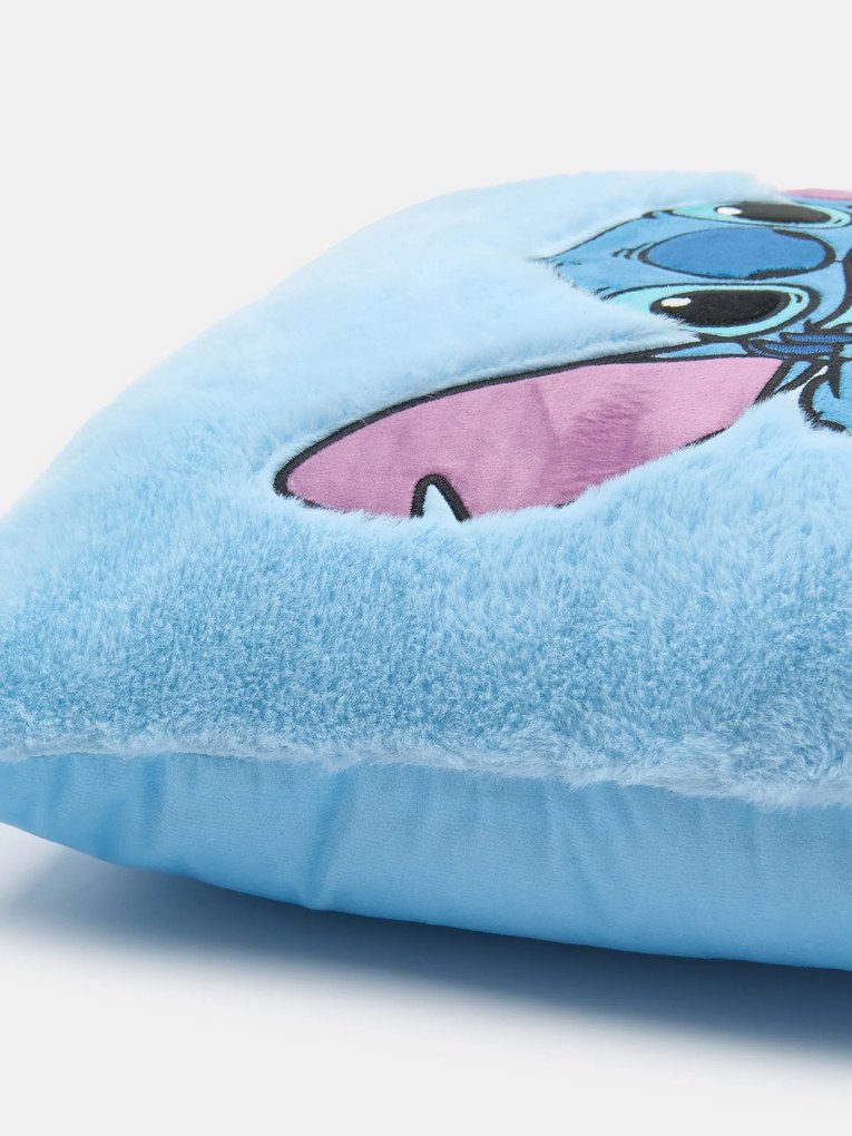 Sinsay - Polštář z umělé kožešiny Stitch - světle modrá