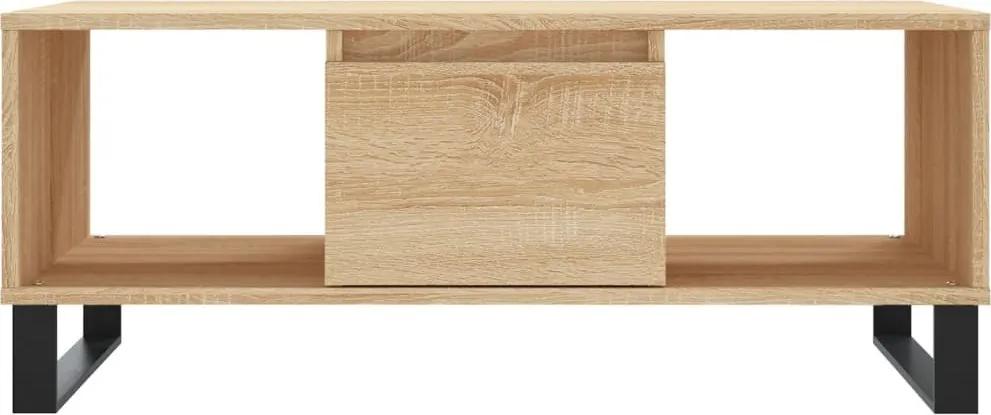 vidaXL Konferenční stolek 90 x 50 x 36,5 cm kompozitní dřevo [830599] Barva: Černá