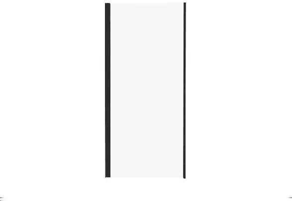 Ravak Pivot - Sprchová stěna PPS-90, 870-895 mm, černá/čiré sklo 90G70300Z1