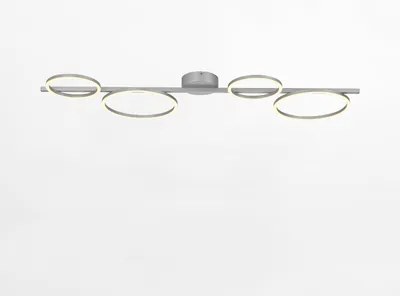 Stříbrné LED stropní svítidlo MINI RITUS