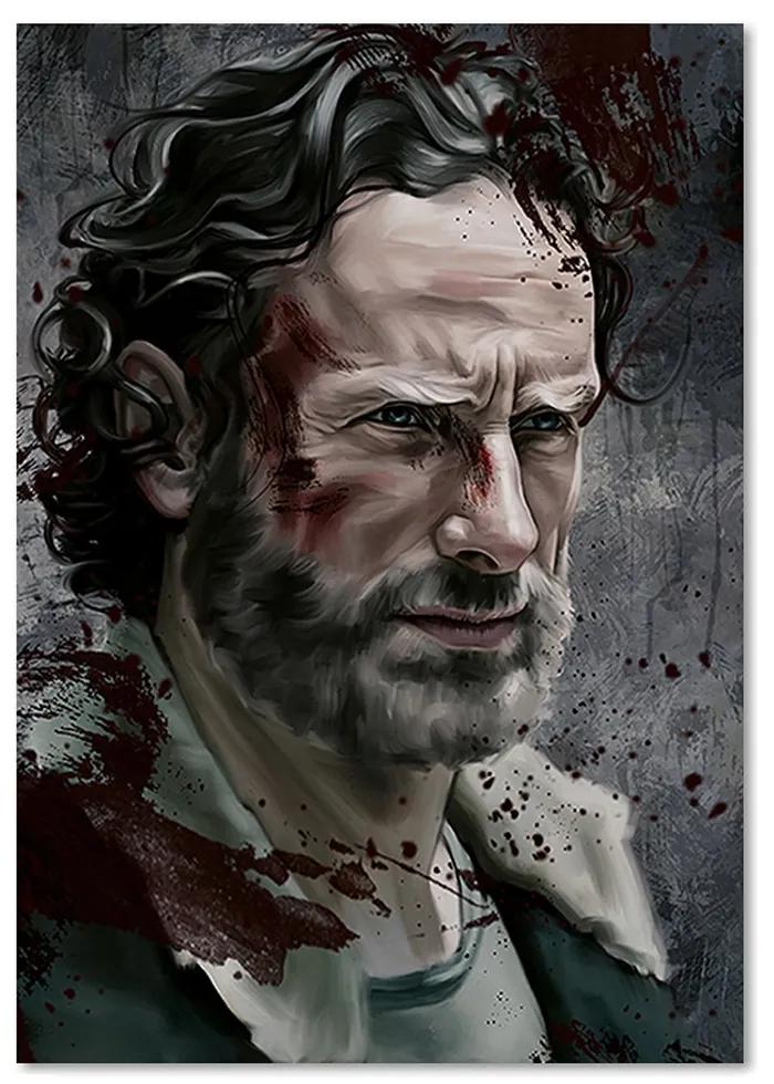 Gario Obraz na plátně Živí mrtví, portrét Ricka Grimese - Dmitry Belov Rozměry: 40 x 60 cm