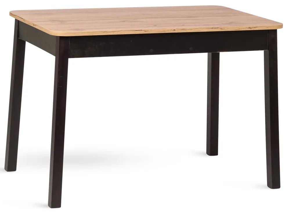 Stima Jídelní stůl KONY Rozměr: 110x70 + 35 cm, Odstín: Dub Lanýž, Odstín podnože: Černá