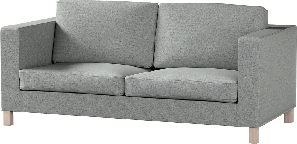 Potah na pohovku IKEA Karlanda rozkládací, krátký barva modrá látka pletený vzor