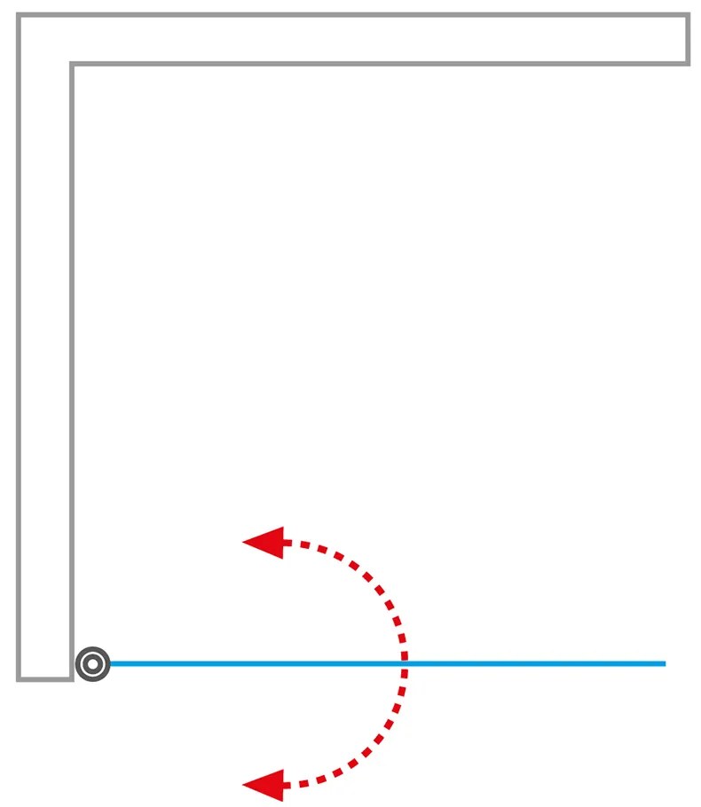 Roth Tower Line obdélnikový sprchový kout 110 x 90 x 201 cm stříbro transparent TCO1/1100_TCO1/900_st_tr Koupelny Bernold