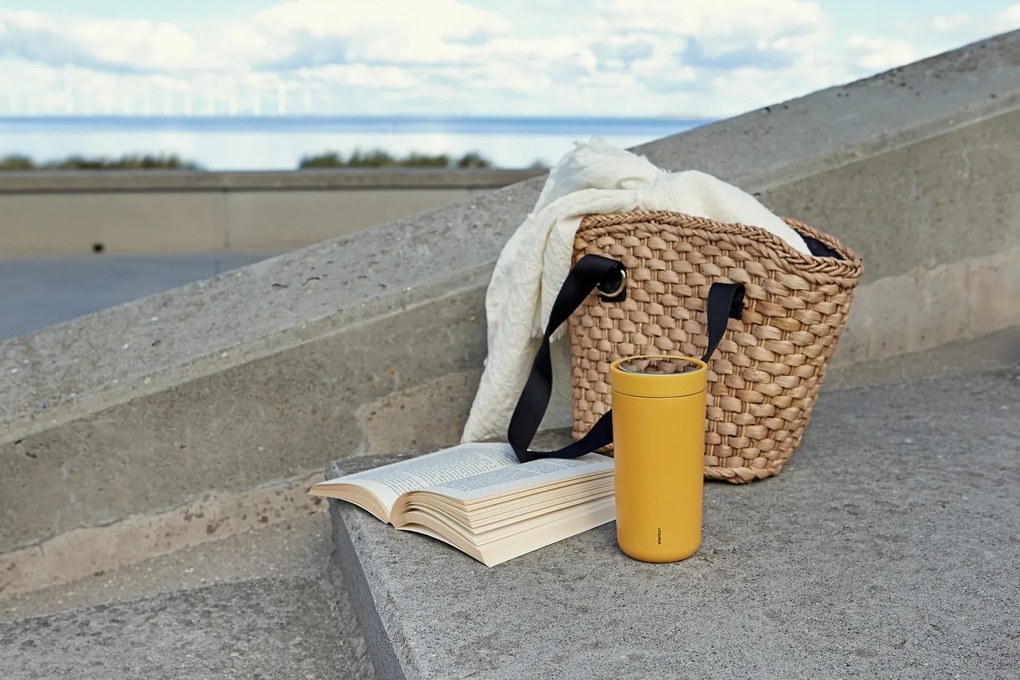 Termohrnek 0,2 l Stelton TO-GO CLICK - soft poppy yellow