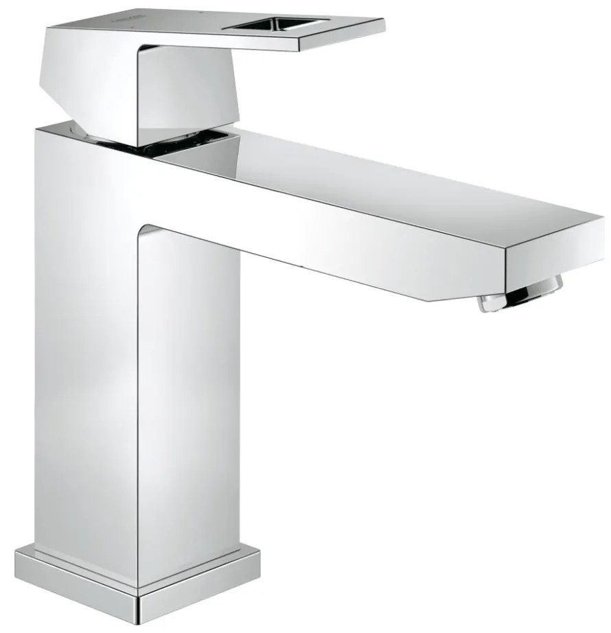 Grohe Eurocube - páková umyvadlová baterie bez odtokové garnitury, střední model, chrom 23446000