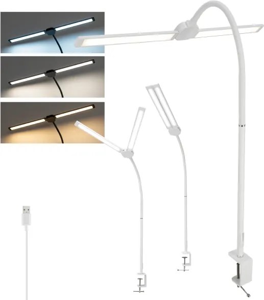 Brilagi - LED Stmívatelná stolní lampa USB VARIO LED/14W/5V 3000-6000K bílá