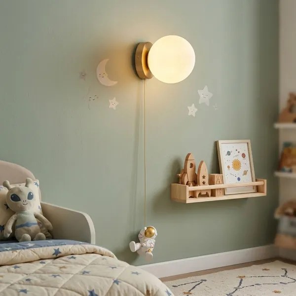 Brilagi - Dětské nástěnné svítidlo ASTRO 1xE14/15W/230V bílá