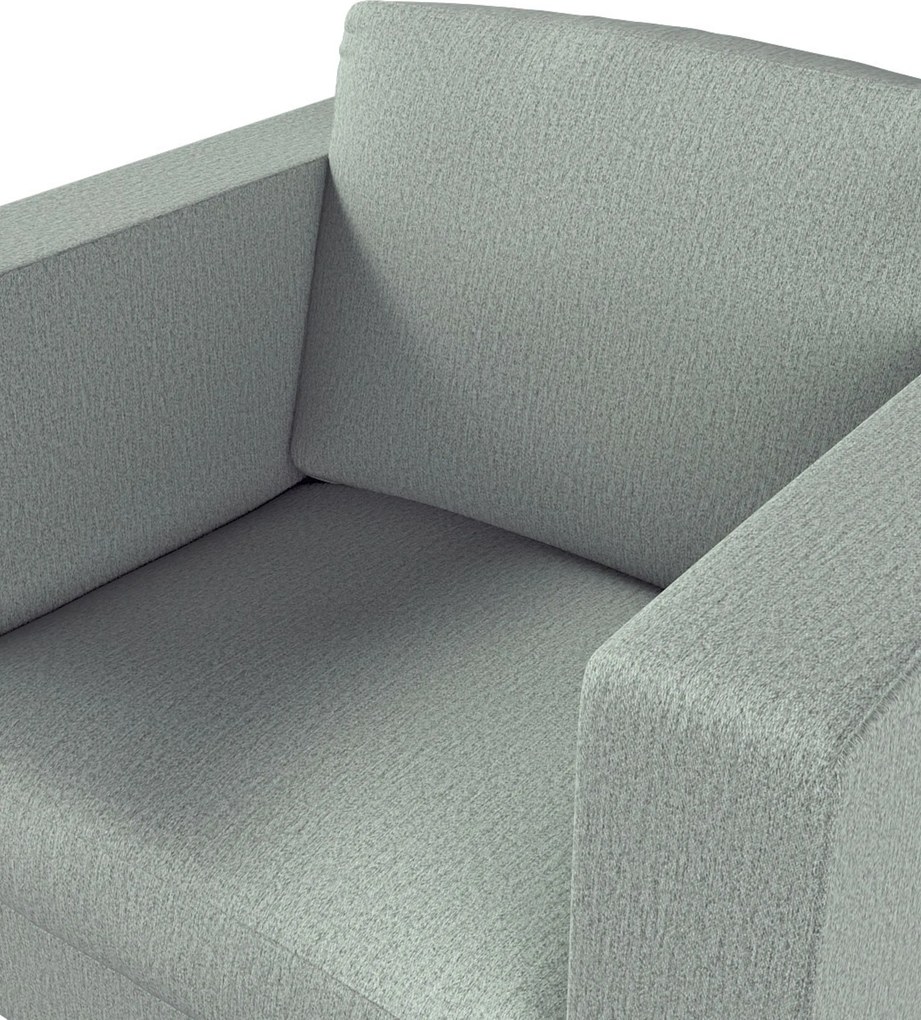 Potah na křesko IKEA Karlanda, krátký barva zelená látka pletený vzor