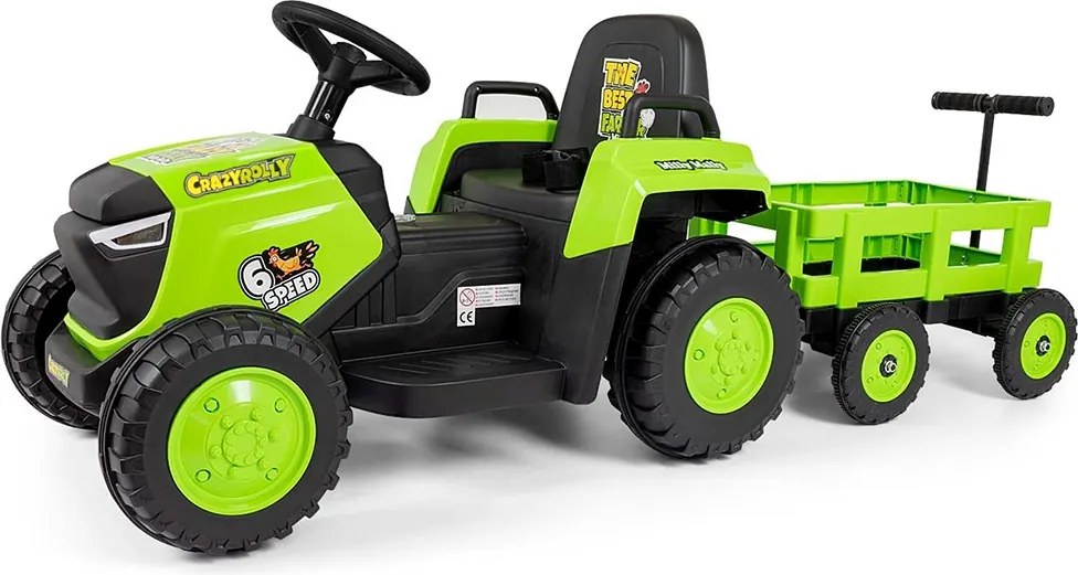 Elektrický traktor Milly Mally Rolly green