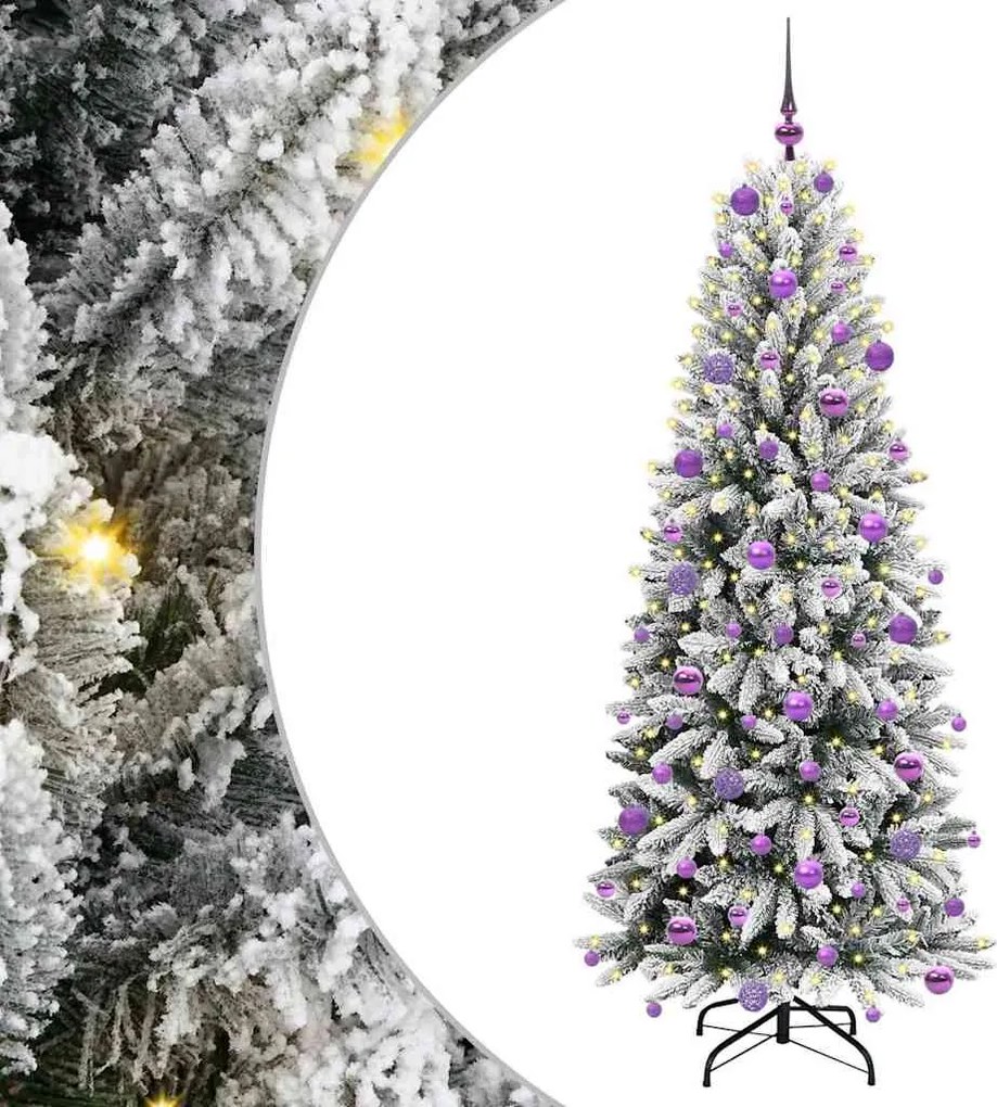 Umělý vánoční stromeček Bílá 180 cm PVC, plast, ocel a PE 3396051