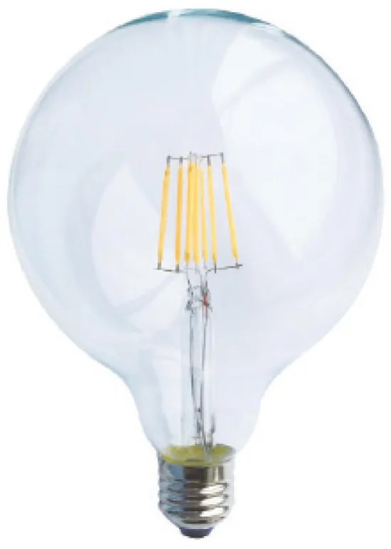 ACA DECOR LED žárovka Filament Globe E27 O125 8W