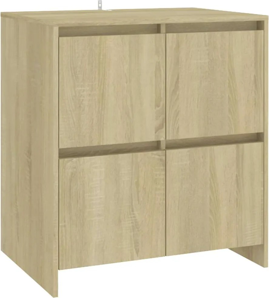 Příborníky 2 ks dub sonoma 70 x 41 x 75 cm kompozitní dřevo 3098091