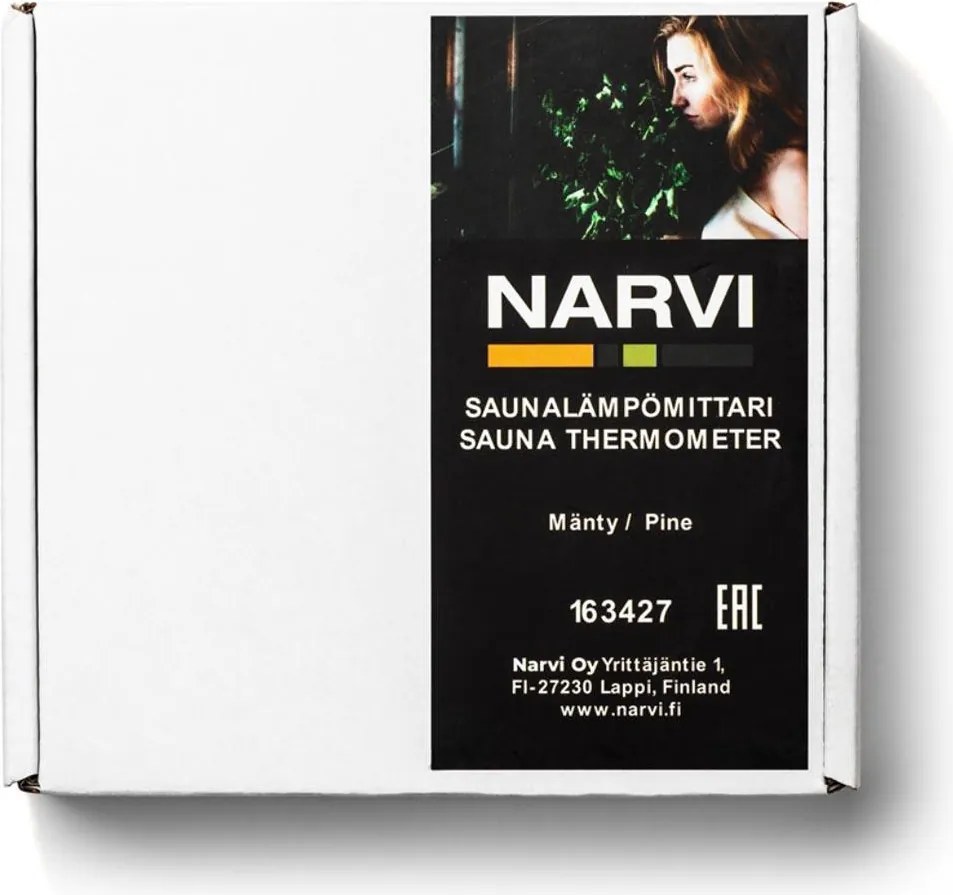 Narvi teploměr do sauny, borovice