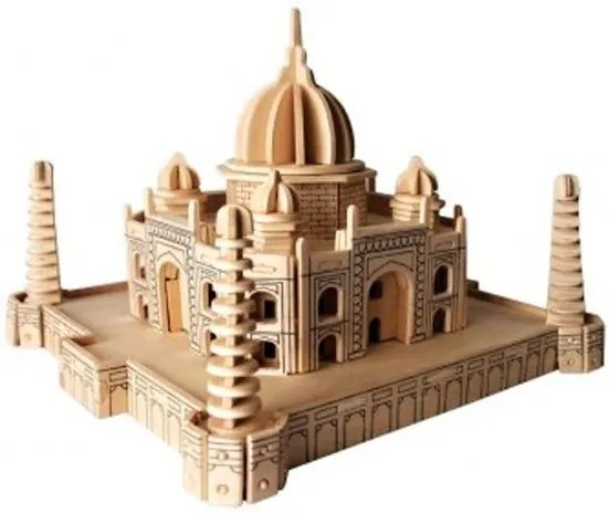 Woodcraft dřevěné 3D puzzle - Taj Mahal, 37,5 x 23 x 1 cm