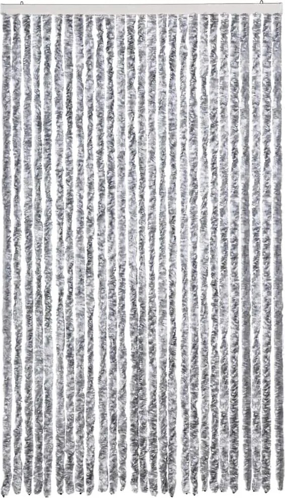 Závěs proti hmyzu bílošedý 118 x 220 cm Chenille 315134