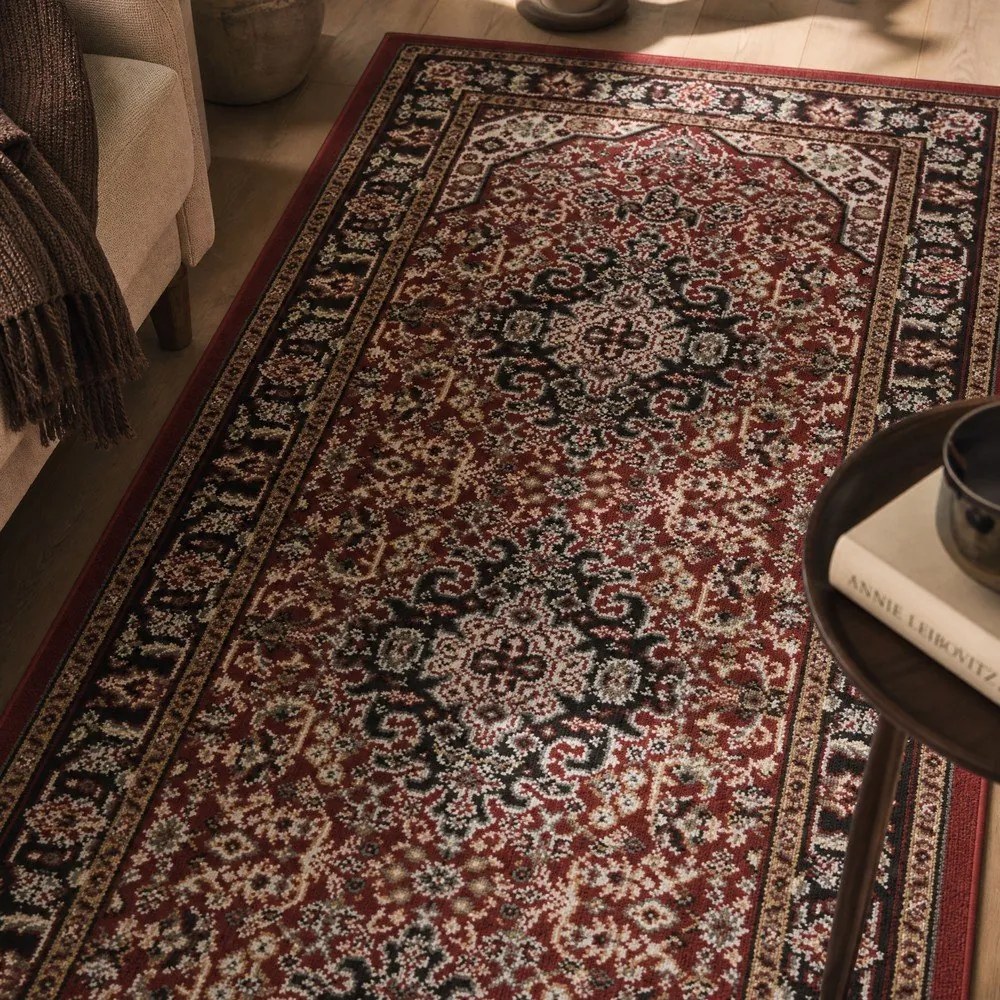 Červený běhoun Nouristan Skazar Isfahan, 80 x 250 cm