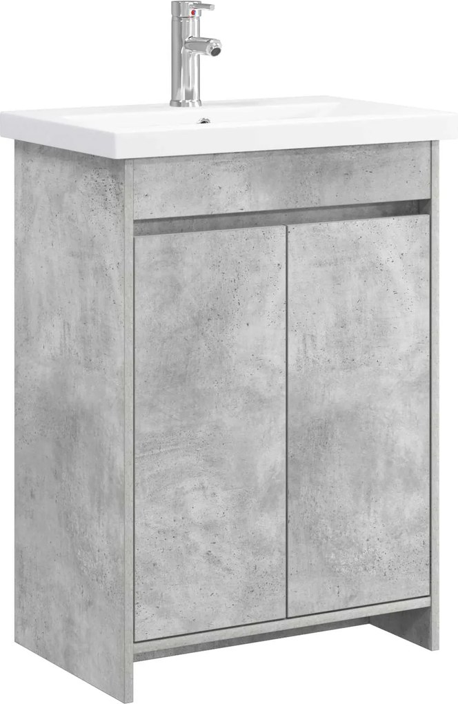 Sada koupelnového nábytku Betonově šedá 61 x 40 x 84,5 cm 3404277