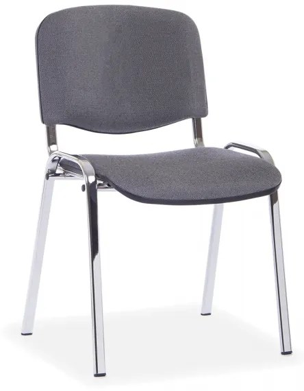 Konferenční židle Viva - chromované nohy šedá