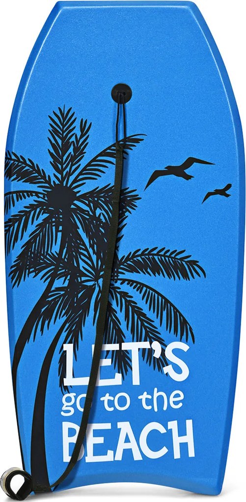 Costway Bodyboard lehké plavecké prkno na pláž pro děti a dospělé 106 cm modré