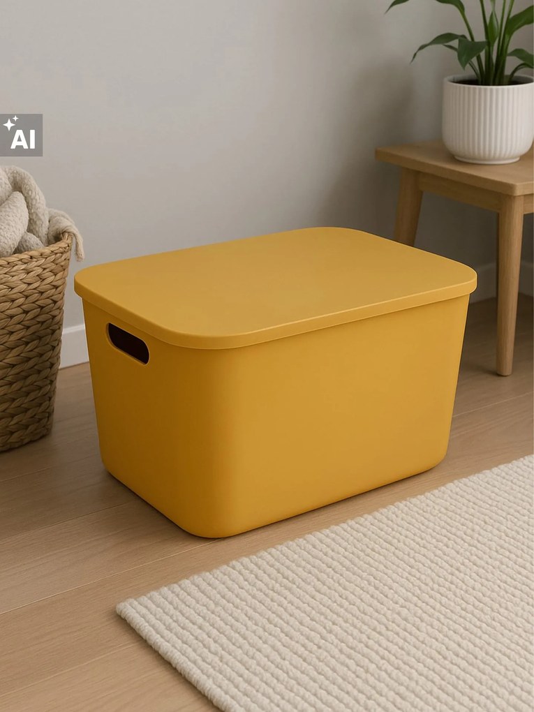 Sinsay - Úložný box s víkem - oranžová