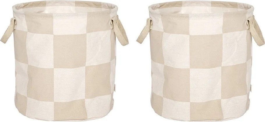 Látkové košíky v sadě 2 ks ø 32x32 cm Chess – OYOY Living Design